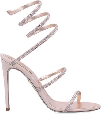Rene Caovilla Sandalen - Cleo Satin Sandals In Light Pink - Gr. 36 (EU) - in Rosa - f&uuml;r Damen