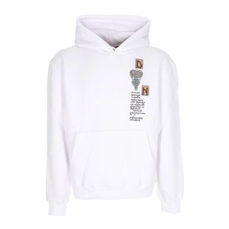 Dolly Noire Antiker Drache Wei&szlig;e Kapuzenpullover Langarm - - Sweatshirts & Hoodies - Herren - Wei&szlig; - XL