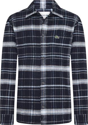 Lacoste Flanell-Overshirt aus Baumwolle mit Karomuster in