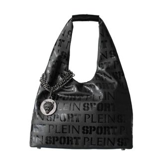 Plein Sport Schwarze Kunstleder Hobo Tasche Alice - - Sport - Damen - Schwarzk - ONE SIZE