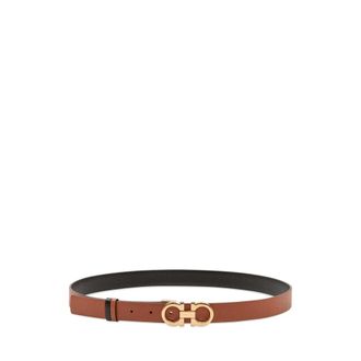 Ferragamo Score G&uuml;rtel H.25 - - Accessories - Damen - Braun - 85 CM