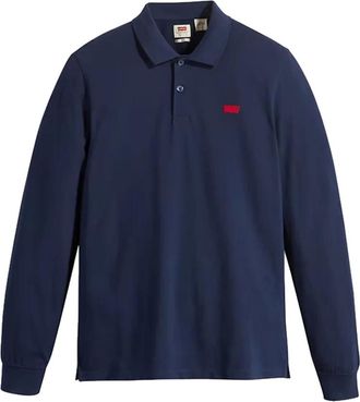 Levi's Homme, Tops, Bleu, Taille: S LS Slim Housemark Polo
