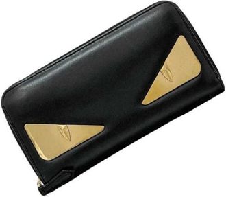 Fendi unisex, Pre-owned, Noir, Taille: ONE Size Portefeuille Vintage Pre-owned