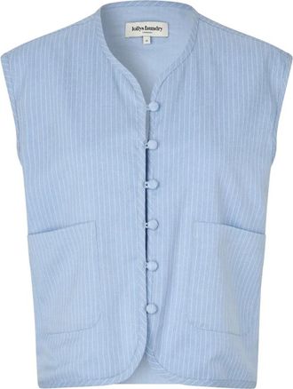 Lollys Laundry Femme, Vestes, Bleu, Taille: 42 FR SamLL Vest