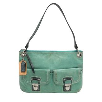 Coach Pre-owned Color-Block Leder Schultertasche - - Pre-owned - Damen - Gr&uuml;n - ONE SIZE