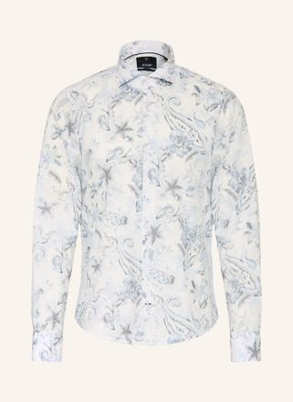 Joop Hemd Pai Slim Fit Mit Leinen blau