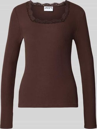 Jake*s Casual Slim Fit Langarmshirt aus Baumwoll-Mix