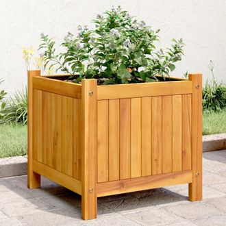 vidaXL Jardini&egrave;re avec doublure 42x42x40 cm bois massif dacacia vidaXL