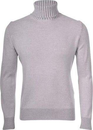 Gran Sasso pull côtelé à col roulé - Gris