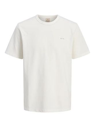 Jack & Jones Jprblualves SS T-Shirt pour Homme, Cloud Dancer, M