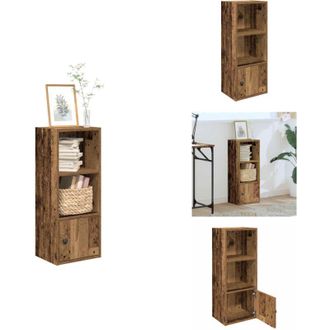 vidaXL Vidaxl - B&uuml;cherregal Altholz-Optik 31x24x77 cm Holzwerkstoff - B&uuml;cherregal - B&uuml;cherregale - B&uuml;cherschrank - Lagerschrank