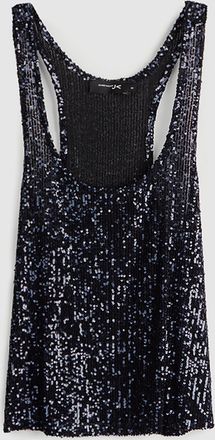 Jeanne Vouland D&eacute;bardeur L&eacute;o Sequin Bleu Nuit