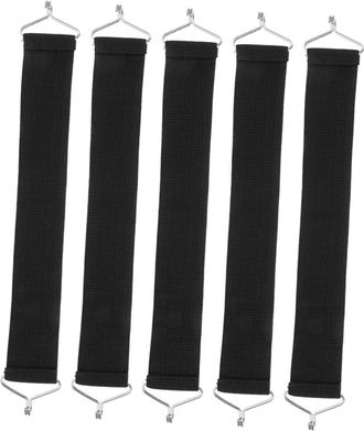 Cabilock 5 Stück Schwarze Verstärkungsbänder für Liegestühle Robuste Reparatur und Befestigungsriemen Erhöhte Tragfähigkeit rutschfeste Stuhlverstärkung für Ga