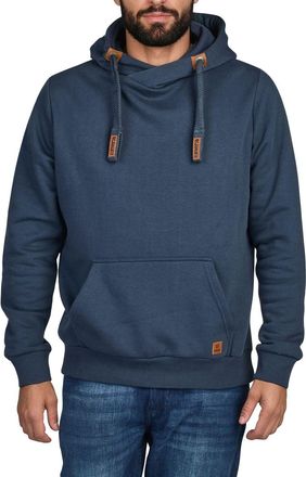 Riverso Hoodie Herren Regular Fit RIVNiklas Kapuzenpullover Pullover Cross-Over-Kragen Blau 5XL (5XL, Navy (BJD))