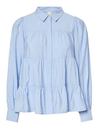 Vero Moda Yaspala LS Noos Chemisier pour femme, Kentucky Blue., M