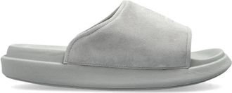 Yohji Yamamoto Homme, Chaussures, Gris, Taille: 45 EU Logo Sandales