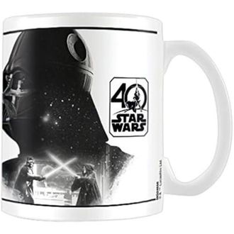 Star Wars Pyramid International AFMG24656 Star Wars 40th Anniversary (Darth Vader) Official Boxed Ceramic Coffee/Tea Mug, Paper, Multi-Colour, 11 x 11 x 1.3 cm
