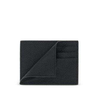 Thom Browne Pebbled Leather Card Case - Black