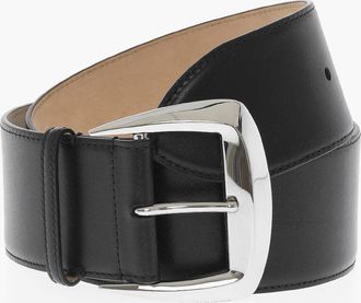 Alexander McQueen Leather Maxi Belt 60mm Alexander McQueen