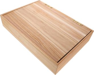 Aboofan Schwebendes Holzregal mit Verdeckter Aufbewahrungsbox Rustikales Wandboard für Wohnzimmer Platzsparender Organizer für Kleine Wohnungen Vielseitig Nut