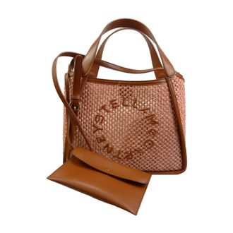 Stella McCartney Logo Crossbody Tote Bag - - Bags - Damen - Braun - ONE SIZE