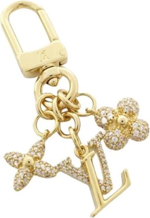 Louis Vuitton Porte-cl&eacute;s Pre-owned Strass - Femme - Pre-owned - Jaune - Taille: ONE Size