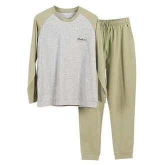 Generic Pyjama 2026 pour Homme &agrave; Manches Longues pour Le Printemps et lautomne, Blocage des Couleurs, Fin, Peut &ecirc;tre port&eacute; &agrave; lext&eacute;rieur de la Maison f5