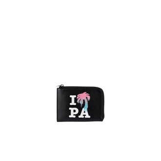 Palm Angels Homme, Accessoires, Noir, Taille: ONE Size I Love PA Wallet
