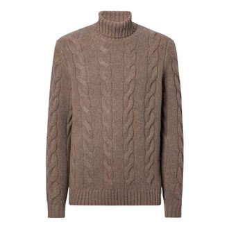 MC2 Saint Barth Homme, Pulls, Brun, Taille: XL Pull Col Roul&eacute; Valdez