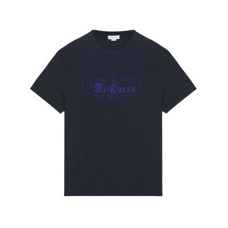 Alexander McQueen Stilvolle T-Shirts und Polos - - Tops - Herren - Blau - S