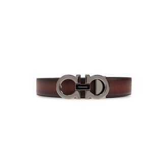 Ferragamo Homme, Accessoires, Brun, Taille: 100 CM Double Adjus Belt