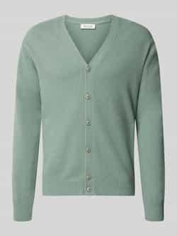 Casual Friday Cardigan aus Woll-Mix mit V-Ausschnitt Modell KARL