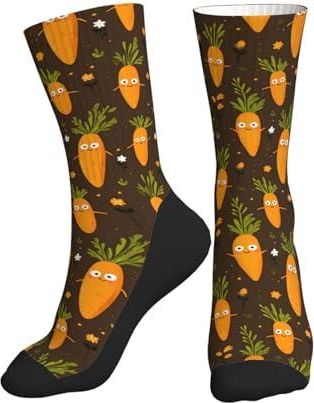 Generic Carotte Mignonne De Dessin Animé Femme Homme Chaussettes De Tennis Comfort Chaussettes De Sport Chaudes Chaussette De Course Pour Voyager Extérieur In