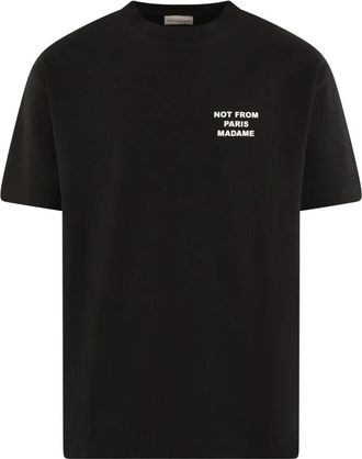 Dr&ocirc;le de Monsieur Herren Slogan T-Shirt - - Tops - Herren - Schwarzk - L