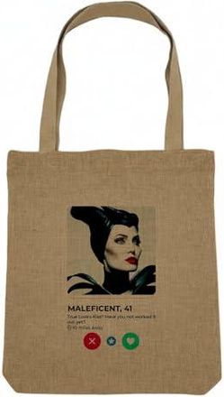 Fabulous Sac Shopping Tote Bag Aspect Lin - Evil Beauty in the Wood Social Network Meeting Love - Sac de Courses Toile Epaisse 360g Beige Naturel Cabas Port&eacute; E