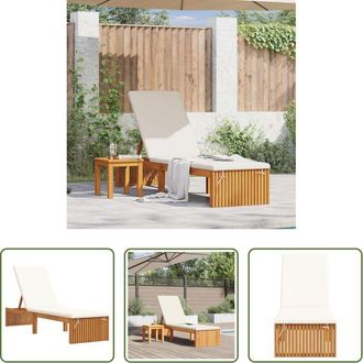 vidaXL Sonnenliege Garten - Sonnenliege &Ouml;l-Natur 200 x 55 x 94 cm Massivholz Akazie