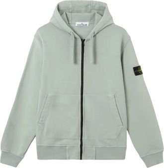 Stone Island Homme, Sweatshirts et sweats &agrave; capuche, Vert, Taille: L 6100061 Cotton Fleece