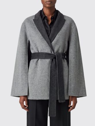 Alberta Ferretti Manteau peignoir court en laine avec ceinture