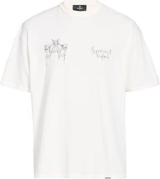 Represent Take up - Kurzarm T -Shirt in Baumwolle gedruckt - Beige
