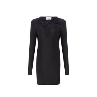 Coperni Kurzes, durchbrochenes Kleid - Schwarz