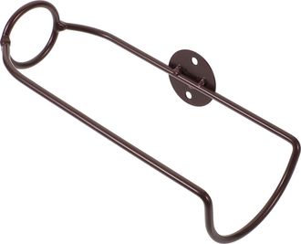 BESPORTBLE Wandmontiertes Weinregal aus Metall Einzelner Flaschenhalter Platzsparender Wand weinhalter für Küche Bar Robustes Design Dekoratives Aufbewahrungssys