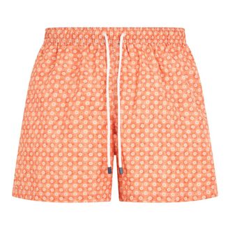 Fedeli Homme, Maillots de bain, Orange, Taille: 2XL Madeira Swim Shorts