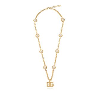 Dolce & Gabbana Collier avec des perles - Femme - Accessoires - Jaune - Taille: ONE Size