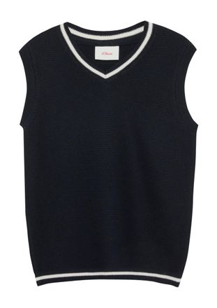 s.Oliver Strickpullunder mit Kontraststreifen