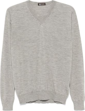Colombo Pullover mit V-Ausschnitt - Grau