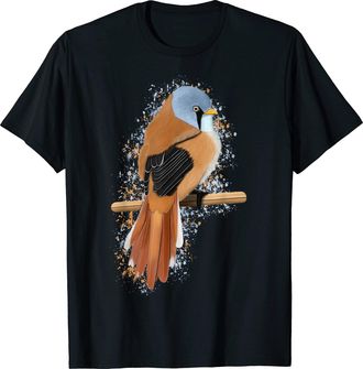 jz.birds Bartmeise Vogel Singvogel Vogelfreund Vogelbeobachter T-Shirt
