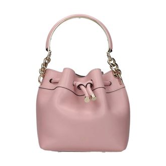 Jimmy Choo London Femme, Sacs, Rose, Taille: ONE Size Sac &agrave; main en cuir avec un design &eacute;l&eacute;gant