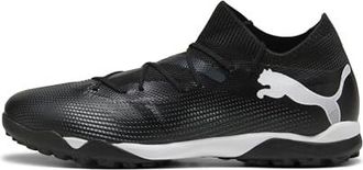 Puma Puma Men Future 7 Match TT Soccer Shoe, Puma Black-Puma White, 45 EU
