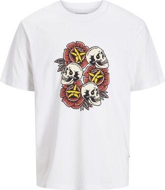 Jack & Jones Joranatomy Skull Tee Ss Crew Neck Sn