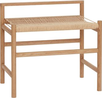 H&uuml;bsch Banc en ch&ecirc;ne et corde en bois FSC H&uuml;bsch